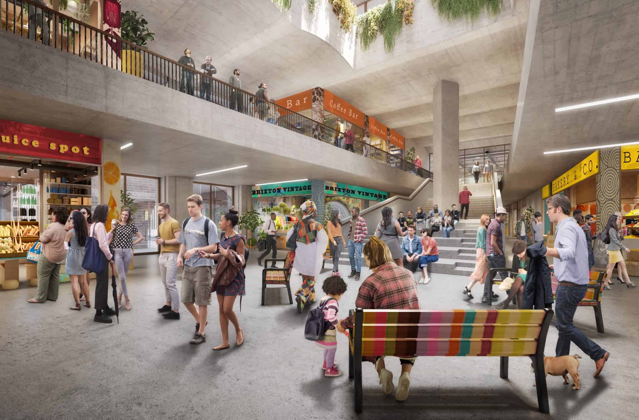 Plans for 20 Storey Office Block and Market in Brixton | Apartology