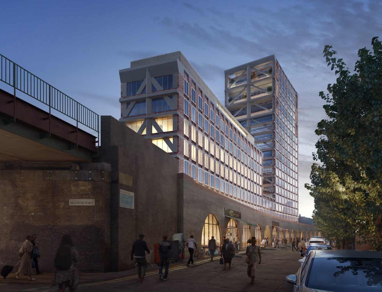 Plans for 20 Storey Office Block and Market in Brixton | Apartology